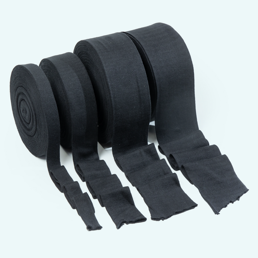 Black Cotton Ribbed Stockinette | BeneCare Direct Online UK Shop